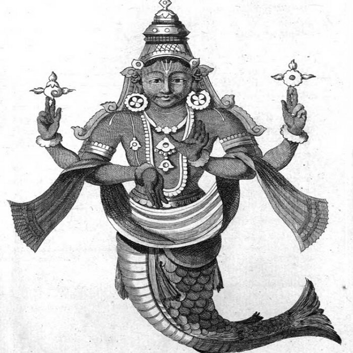 First incarnation of Vishnu: Matsya or the Fish incarnation. Image via ...