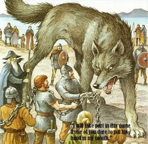 Fenrir: Oldest Of Three Monstrous Children Of God Loki In Norse ...