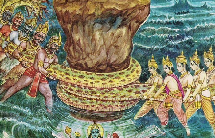Churning Of The Ocean: Great Hindu Story Of Creation From Mahabharata ...
