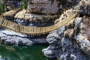 Keshwa Chaca - Last Suspension Rope Bridge Of Inca People - Ancient Pages