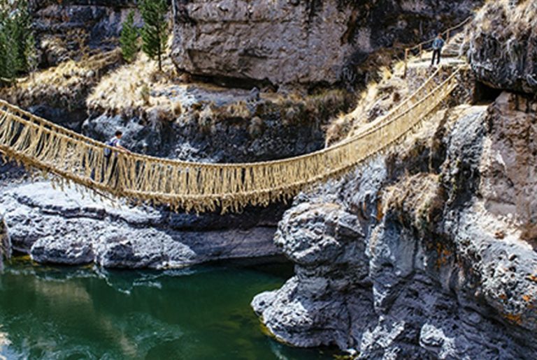 Keshwa Chaca - Last Suspension Rope Bridge Of Inca People - Ancient Pages