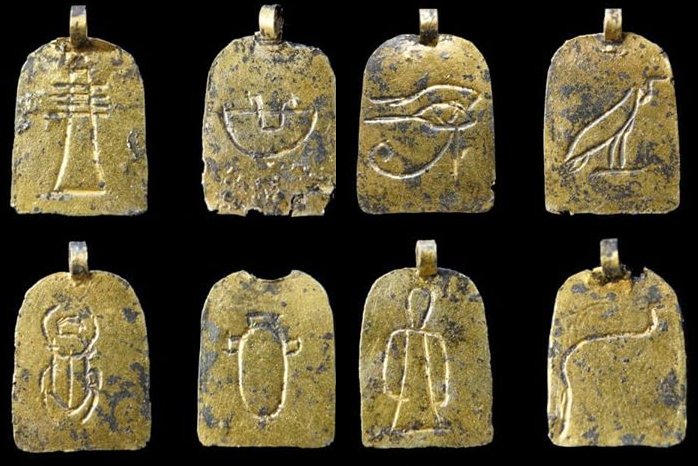 Beautiful Necklaces And Amulets Discovered In Ancient Egyptian Tomb ...