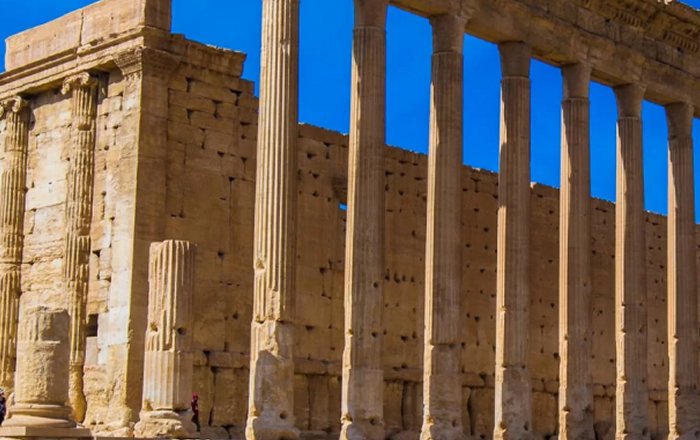 World-Famous Temple Of Bel In Palmyra, Syria - Digitally Reconstructed ...