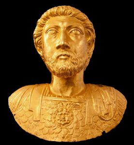Extremely Rare Life-Size Gold Bust Of Emperor Marcus Aurelius On ...